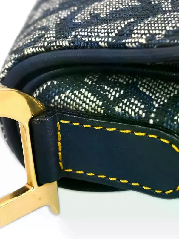 Dior 2000 Saddle Tote Bag - Blue