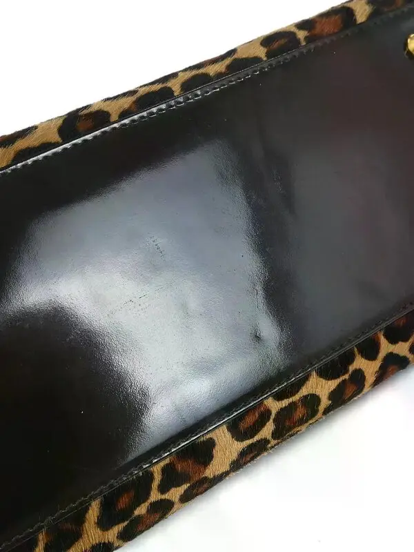 Dior 1997 Lady Leopard-pattern Tote Bag - Neutrals