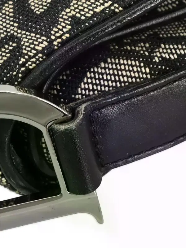 Dior 2003 Saddle Tote Bag - Black