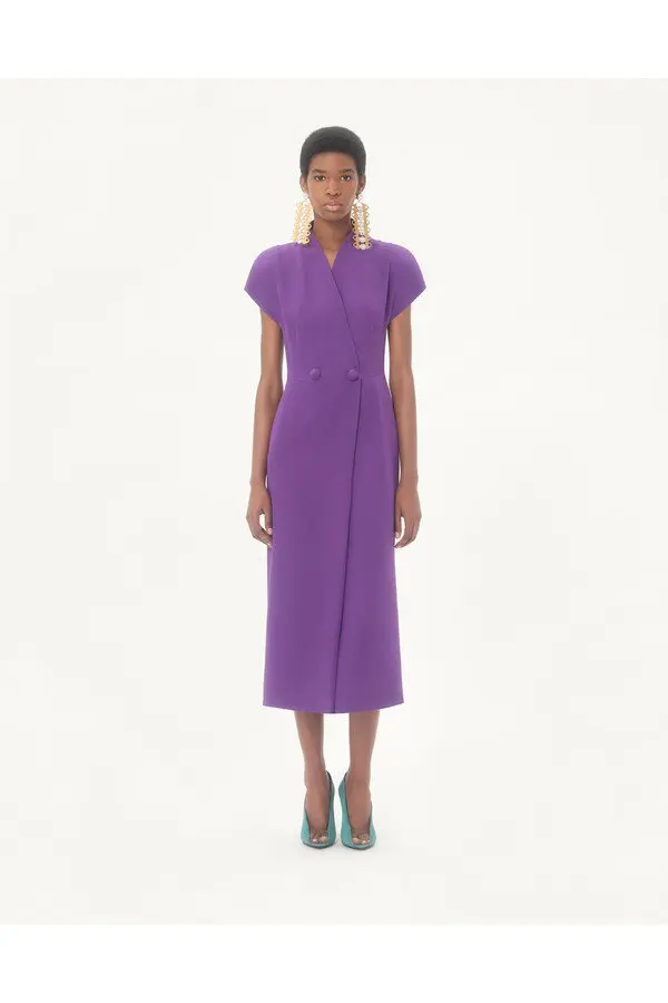 Valentino Garavani Cady Couture Dress - Purple
