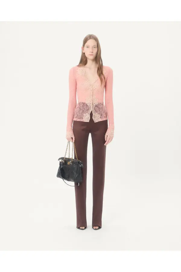 Valentino Garavani Stretch Lace Cardigan - Pink