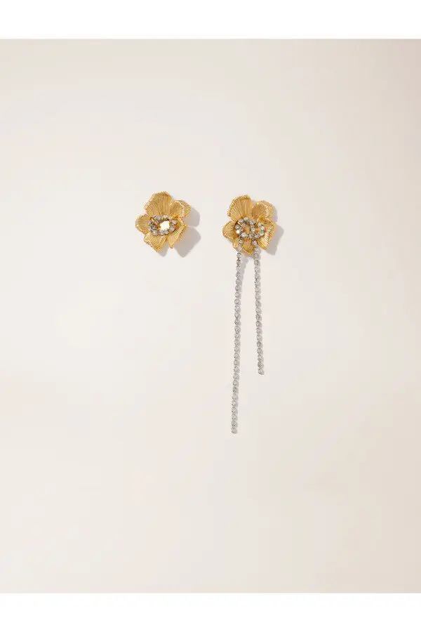 Maje Flower Earrings - Gold