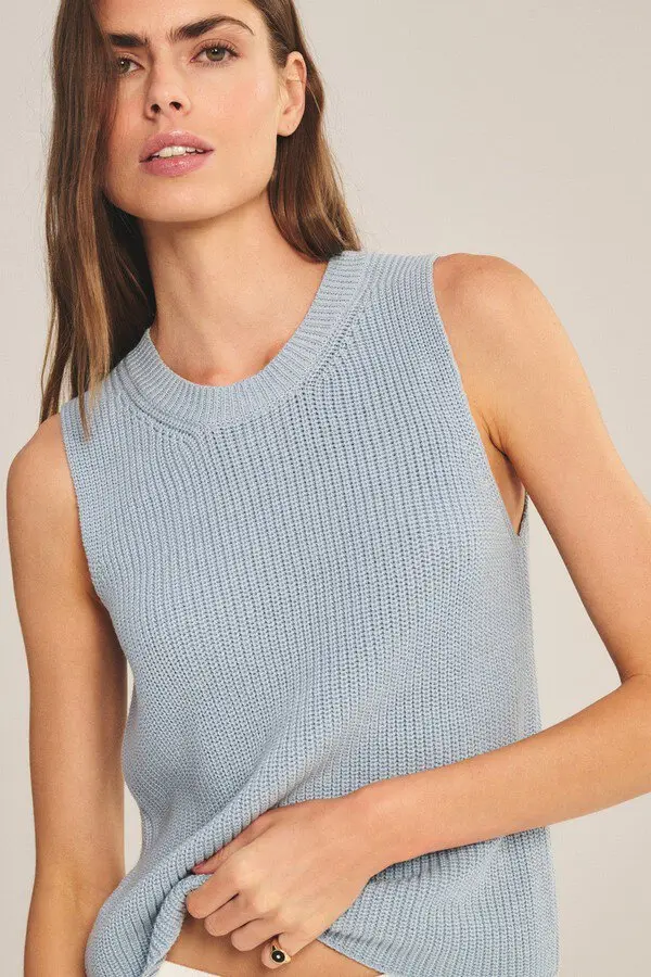 Velvet By Graham & Spencer Seretta Sweater Tank - Denim