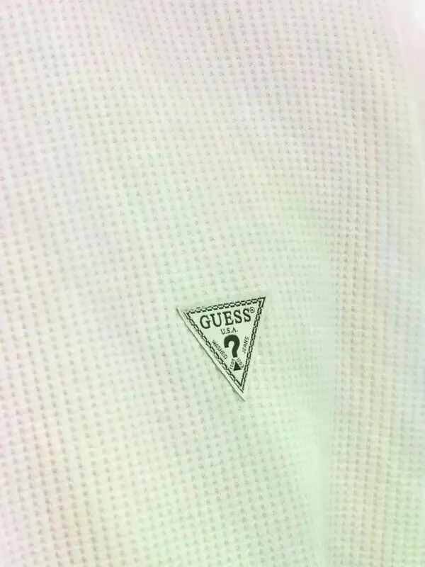 Guess Logo Waffle T-shirt - Neutrals