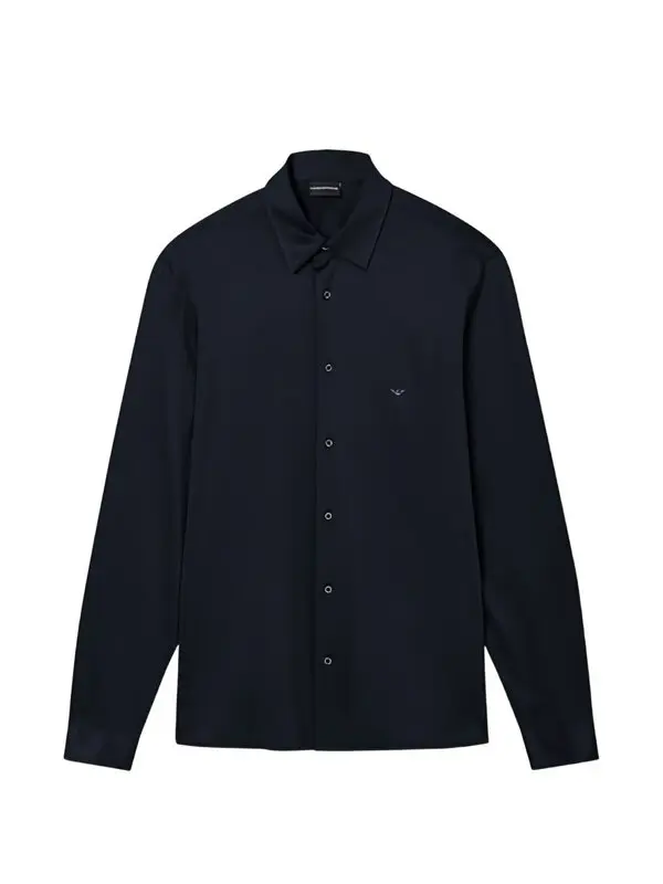 Emporio Armani Cotton Blend Shirt - Blue