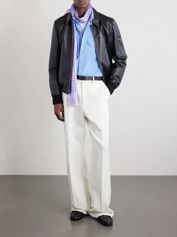 TOM FORD Cotton And Silk-blend Shirt - Blue
