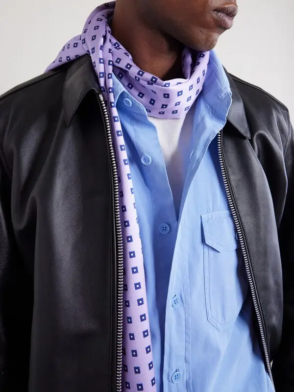 TOM FORD Cotton And Silk-blend Shirt - Blue