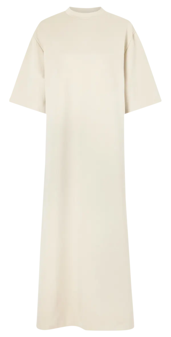 Wardrobe.NYC Stretch-cotton Jersey Midi T-shirt Dress - Neutrals