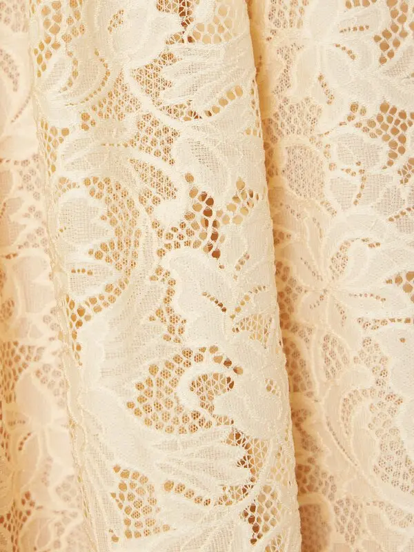 Zimmermann Lace Pleated Midi Skirt