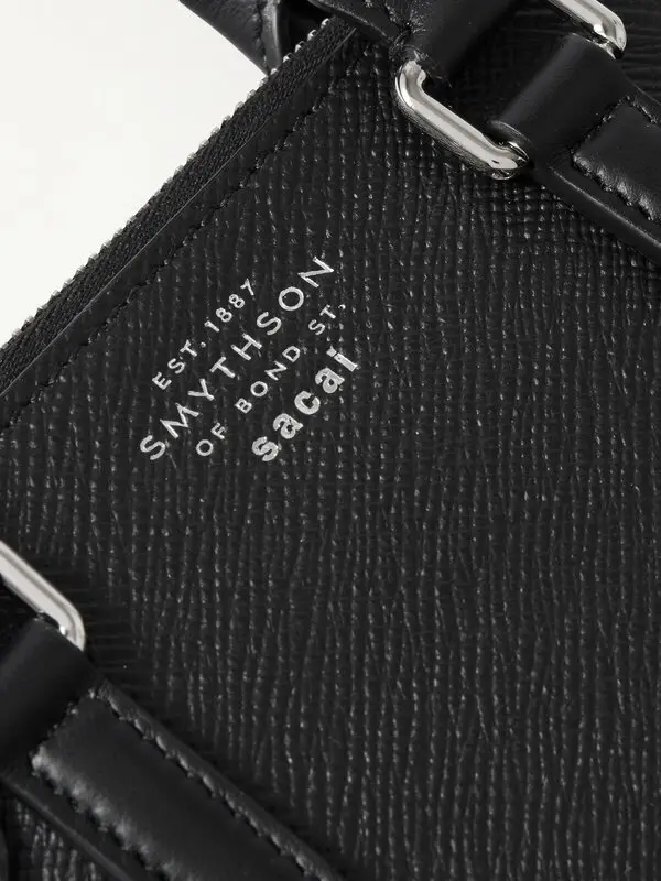 Smythson Sacai Textured-leather Cardholder