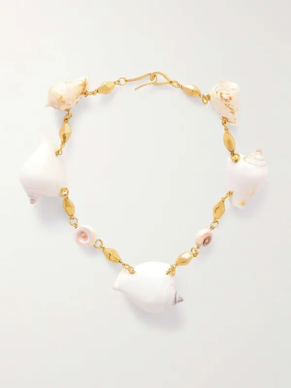Tohum Design Samsara Gold-plated And Shell Necklace - Multi
