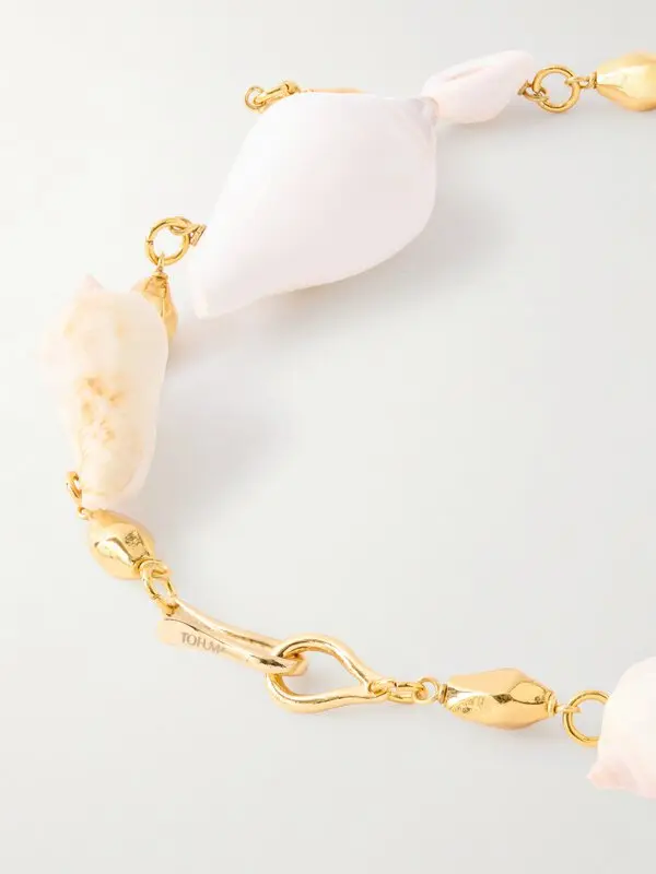 Tohum Design Samsara Gold-plated & Shell Necklace