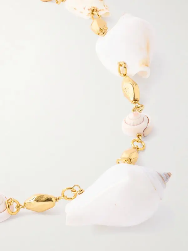 Tohum Design Samsara Gold-plated & Shell Necklace