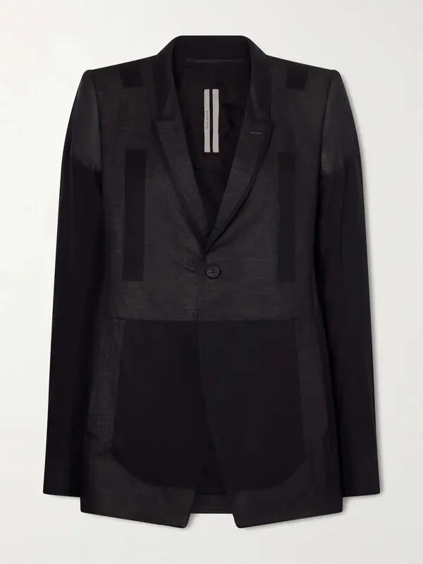 Rick Owens Paneled Cotton Blazer
