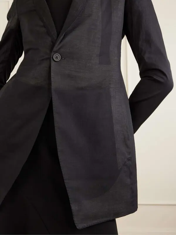 Rick Owens Paneled Cotton Blazer
