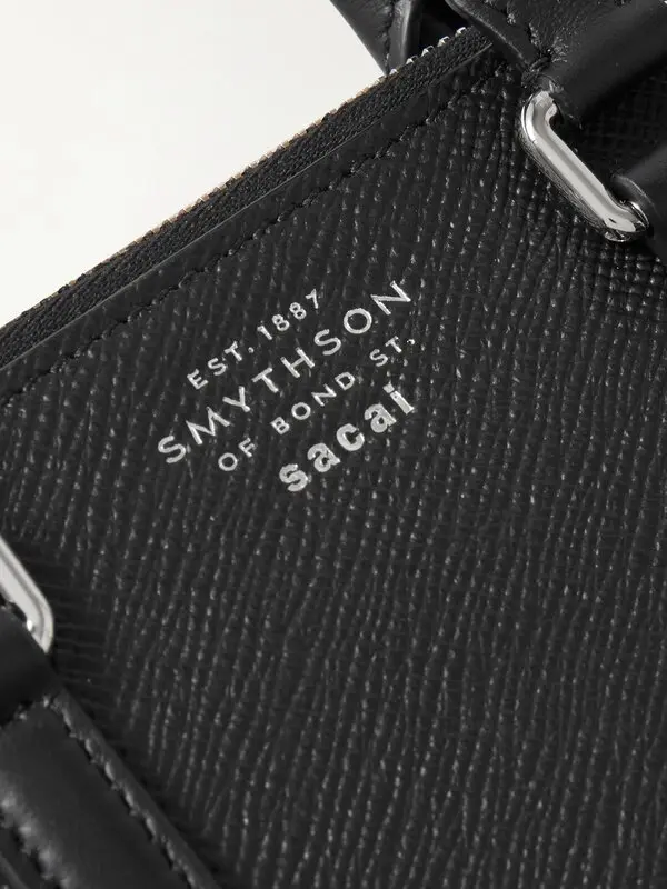 Smythson Sacai Textured-leather Passport Holder