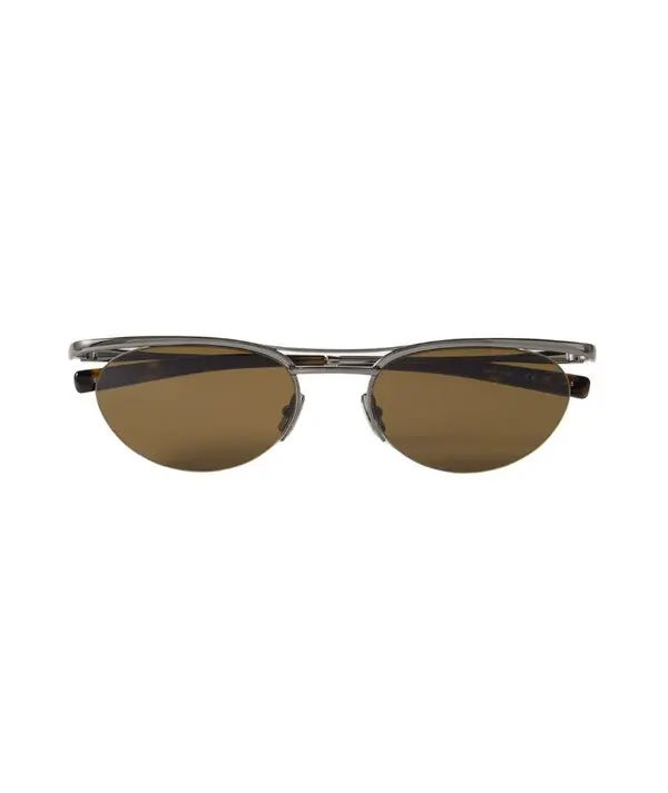 Saint Laurent Oval Sunglasses - Silver