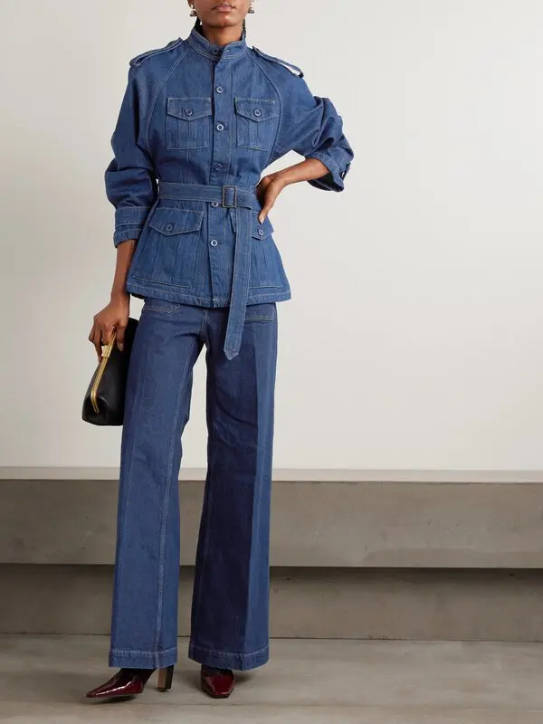 Polo Ralph Lauren Belted Denim Field Jacket - Blue