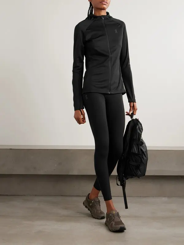 On Performance Paneled Stretch Leggings - Black