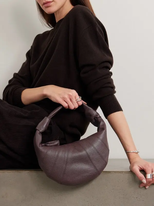 LEMAIRE Croissant Medium Textured-leather Shoulder Bag