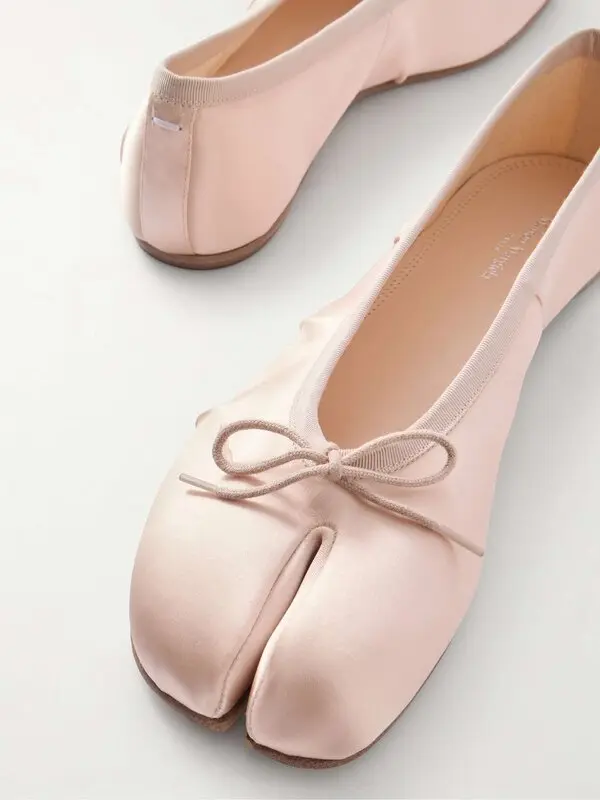 MAISON MARGIELA Tabi Split-toe Satin Ballet Flats