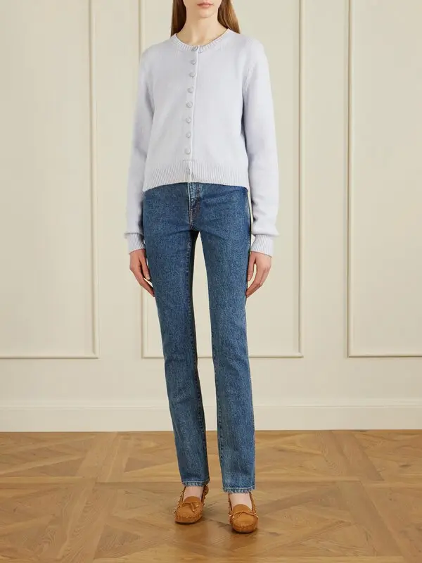 Khaite Everheart Cashmere Cardigan - Blue