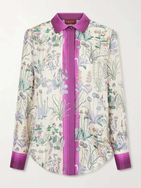 Gucci Printed Silk Shirt