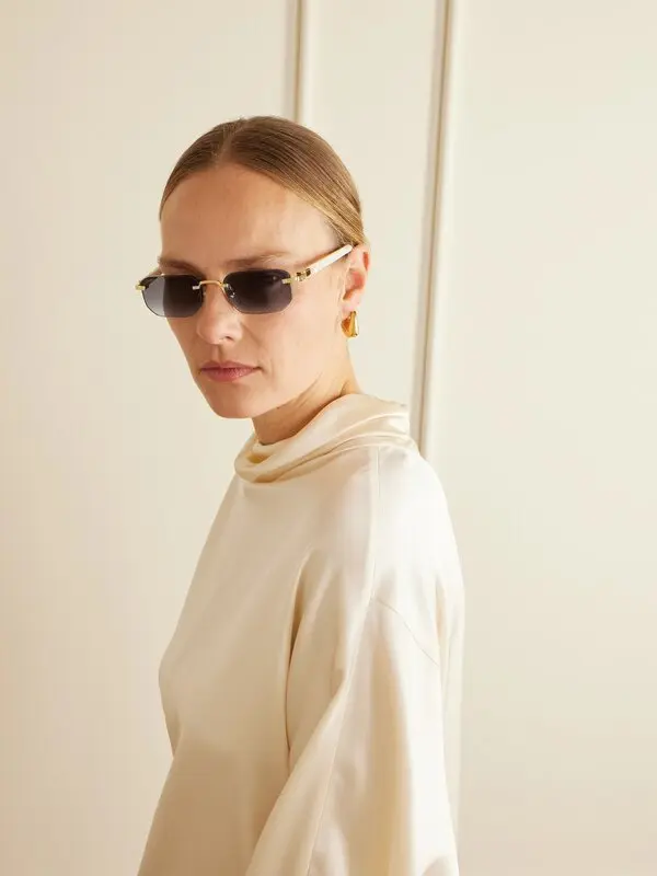 Cartier Signature C Rimless Sunglasses - Gold