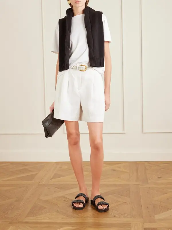 Brunello Cucinelli Bead-embellished Leather Sandals