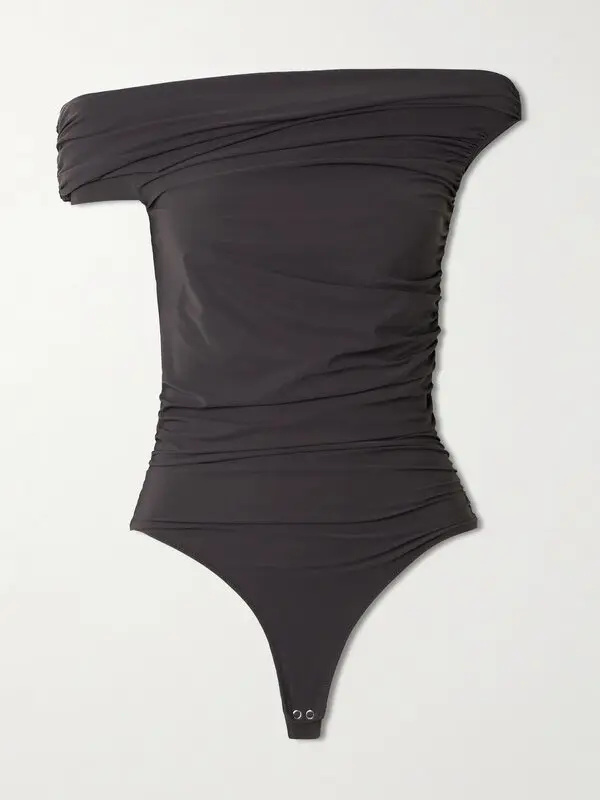 AGOLDE Sherilyn Off-the-shoulder Bodysuit - Black