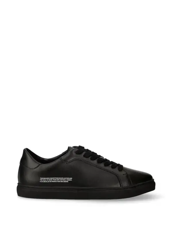 PANGAIA Grape Leather Lace-up Sneakers - Black