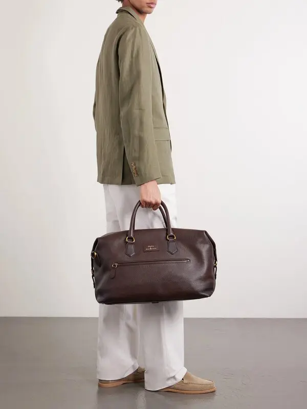 Polo Ralph Lauren Pebble-grain Leather Duffle Bag