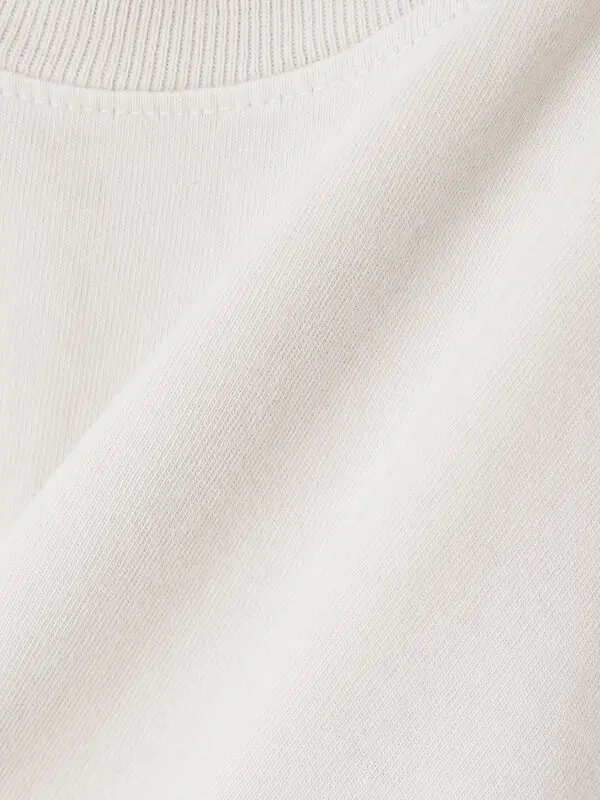 AGOLDE Storey Cotton-jersey T-shirt - Neutrals