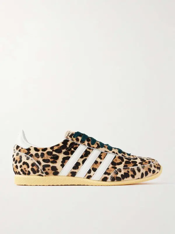 Adidas Originals By Alexander Wang Japan Leather-trimmed Leopard-print Calf Hair Sneakers - Leopard Print