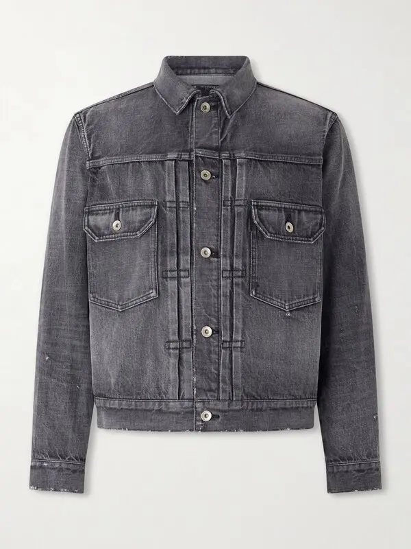 Sacai Beyondexx Distressed Denim Jacket