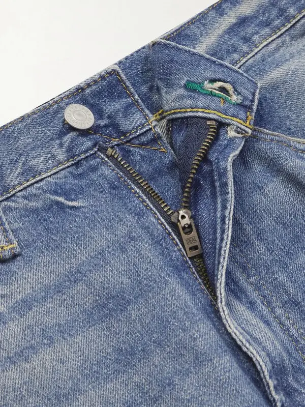Polo Ralph Lauren Wide-leg Distressed Denim Shorts