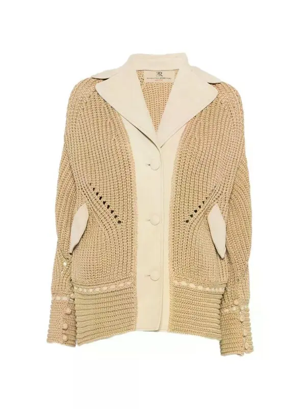 Ermanno Scervino Buttoned Crochet Cardigan - Neutrals