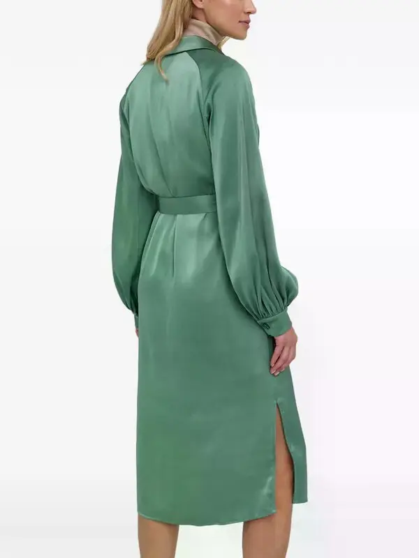SAMSOE SAMSOE Belted Midi Shirt Dress