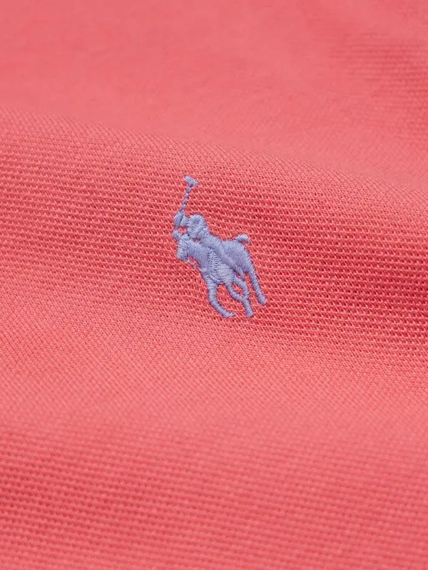 Polo Ralph Lauren Logo-embroidered Cotton-piqué Polo Shirt - Red