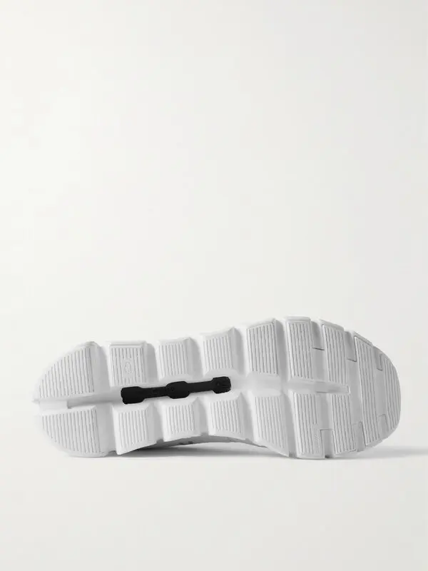 On Cloud 6 Rubber-trimmed Mesh Slip- Sneakers - White
