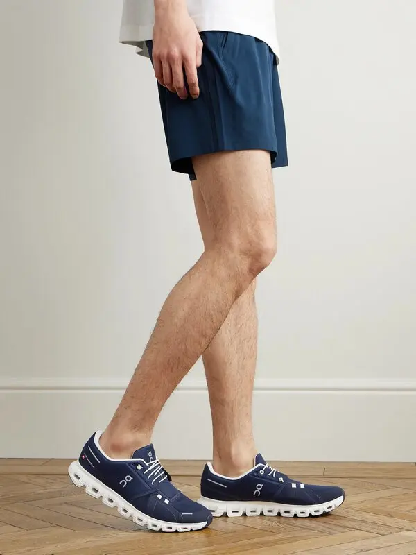On Cloud 6 Rubber-trimmed Mesh Slip- Sneakers - Blue