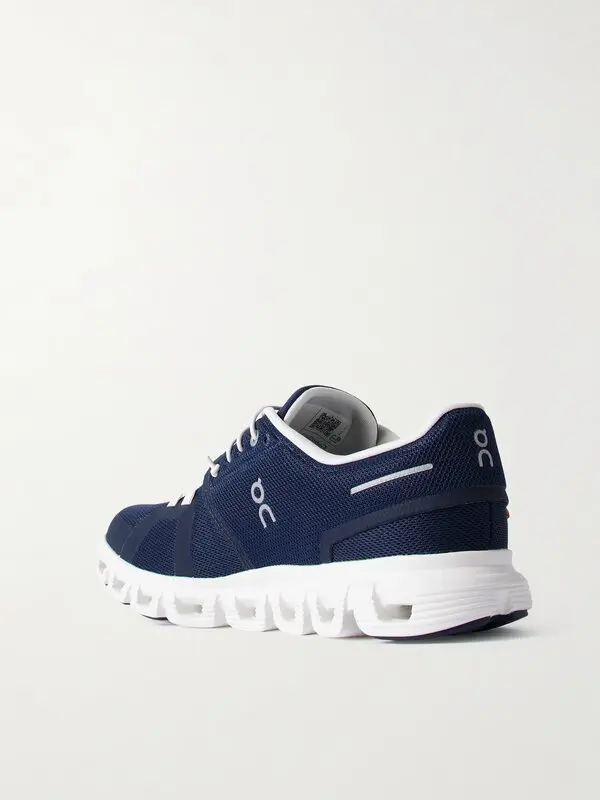 On Cloud 6 Rubber-trimmed Mesh Slip- Sneakers - Blue