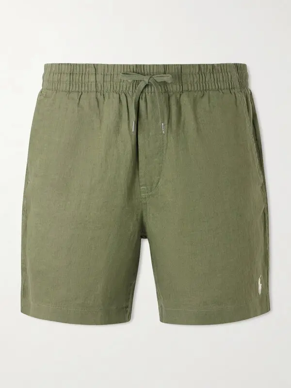 Polo Ralph Lauren Straight-leg Linen Drawstring Shorts
