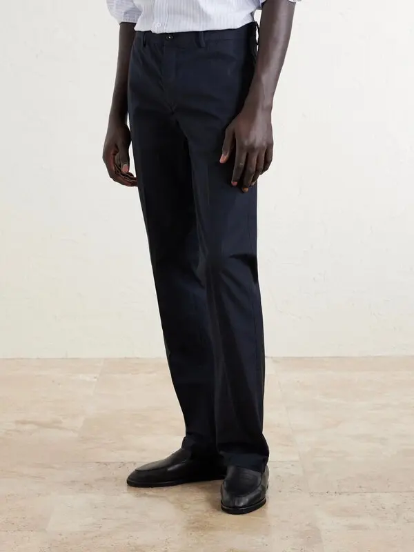 Massimo Alba Mauko Straight-leg Cotton Trousers