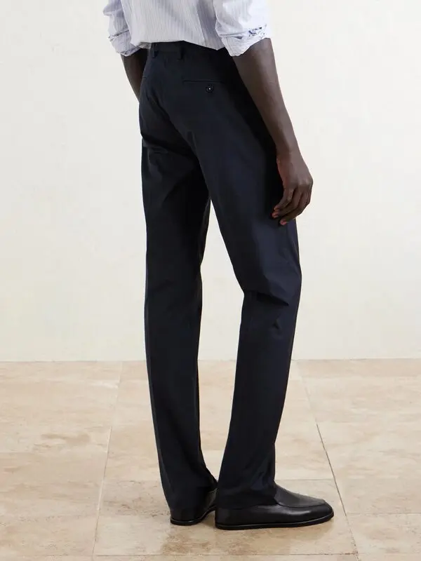 Massimo Alba Mauko Straight-leg Cotton Trousers