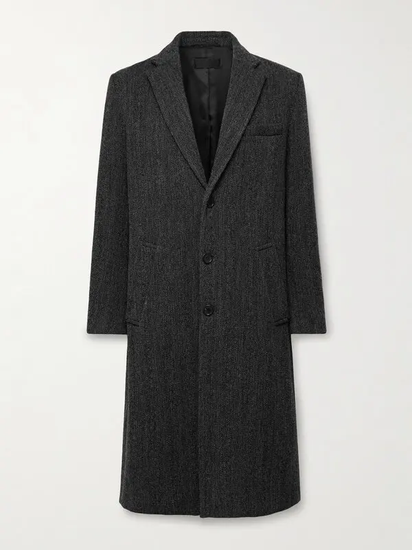 NILI LOTAN Eros Herringbone Tailored Coat