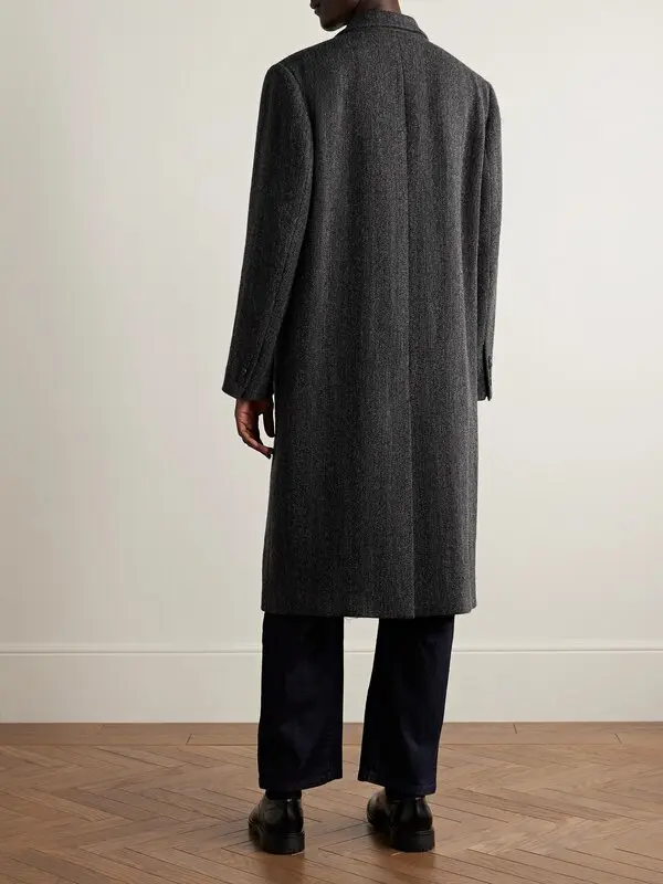 NILI LOTAN Eros Herringbone Tailored Coat