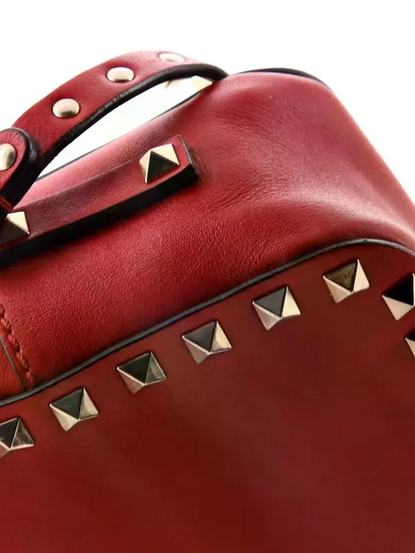 Valentino Garavani Rockstud Camera Leather Crossbody Bag - Red