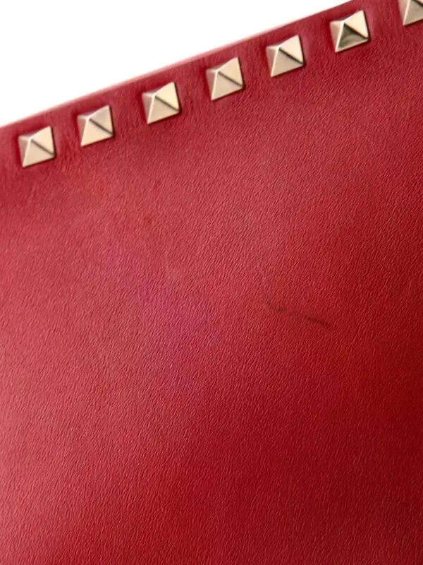 Valentino Garavani Rockstud Camera Leather Crossbody Bag - Red
