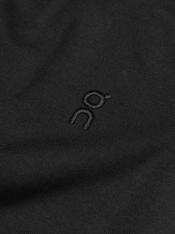 On Club Collective-t Logo-embroidered Cotton-jersey T-shirt - Black
